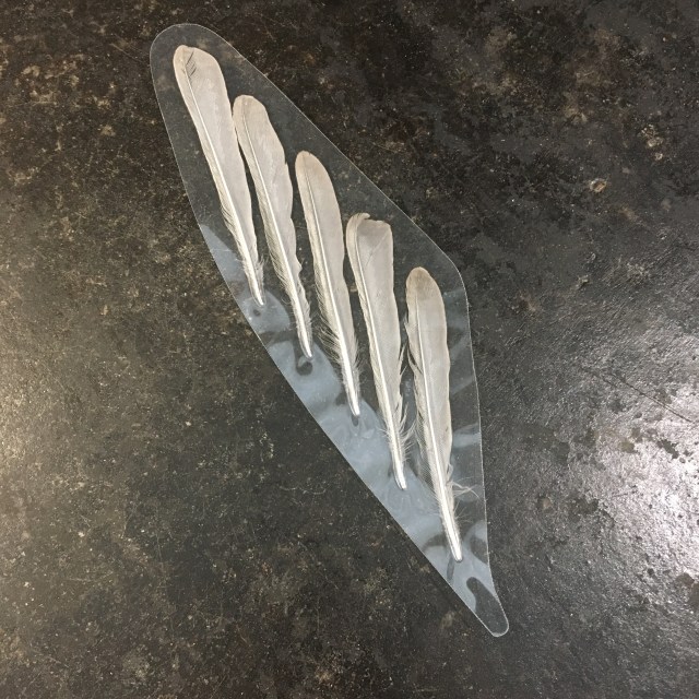Laminated feather book marks – Critters and Craft