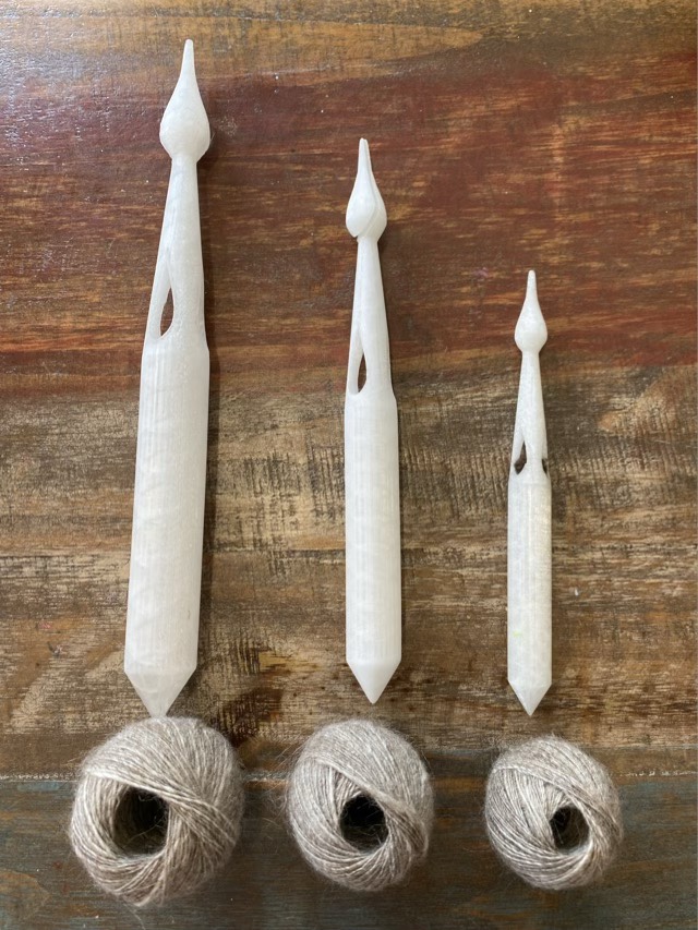 Spindle size tests – Critters and Craft